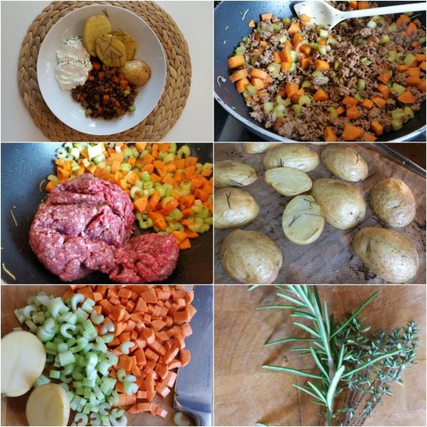 Hackfleisch mit Kartoffeln, glutenfrei